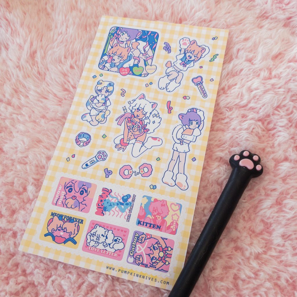 Catboy Club sticker sheet – Pumpkinknives